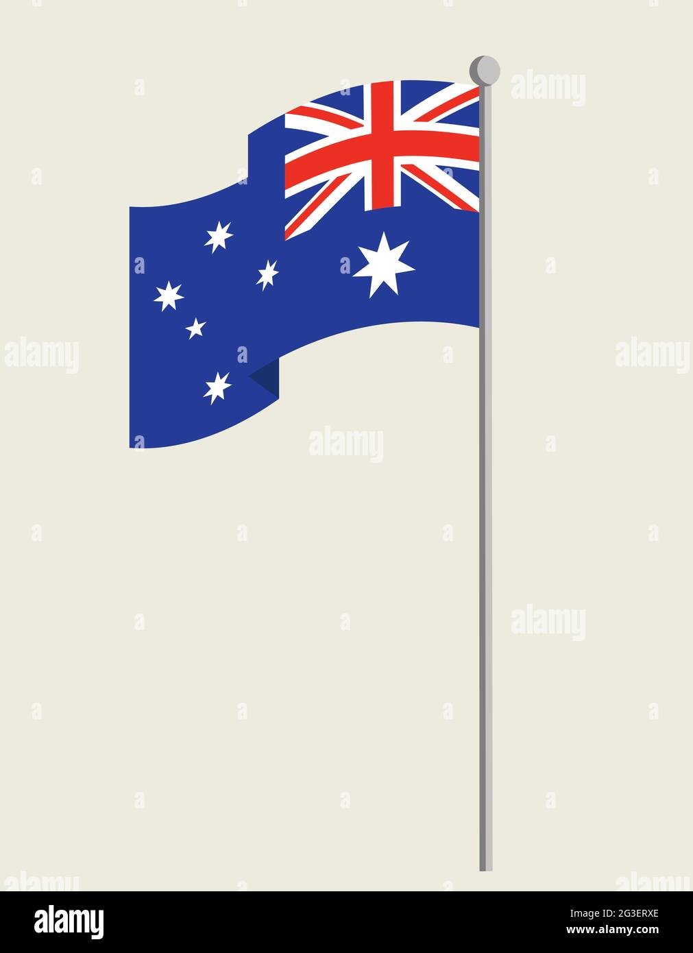 Flag of Australia. State symbol in flat style Stock Vector Image & Art ...