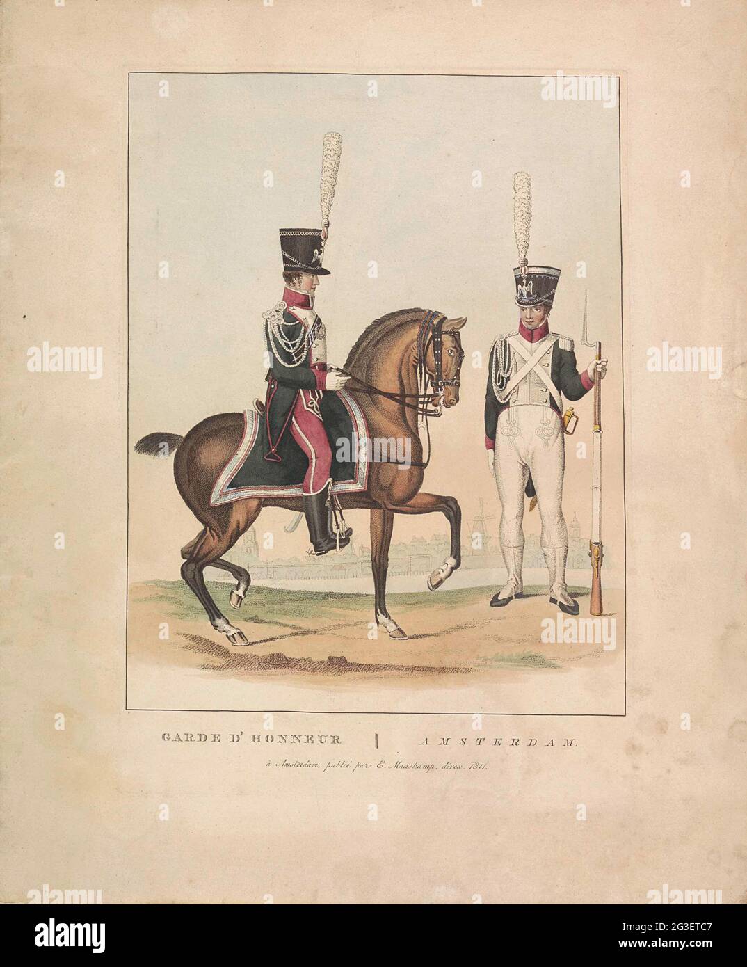 Honorary guard in Amsterdam, 1811; Garde d'Honneur / Amsterdam ...
