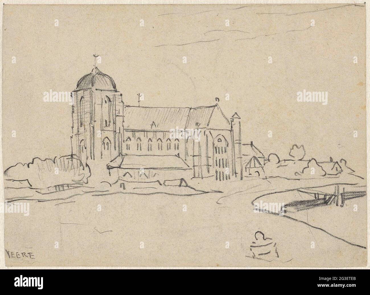 Church in Veere Stock Photo - Alamy