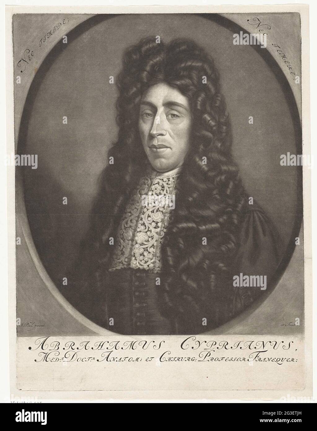 Portret van arts Abraham Cyprian Stock Photo - Alamy