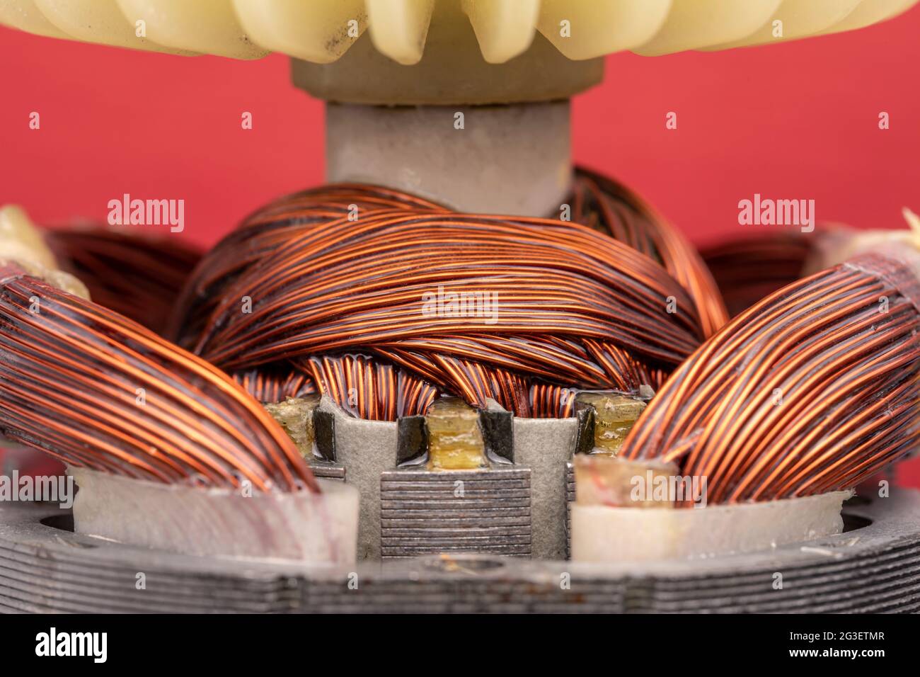 Cooling impeller on electric motor close up. Electric motor rotor Stock ...