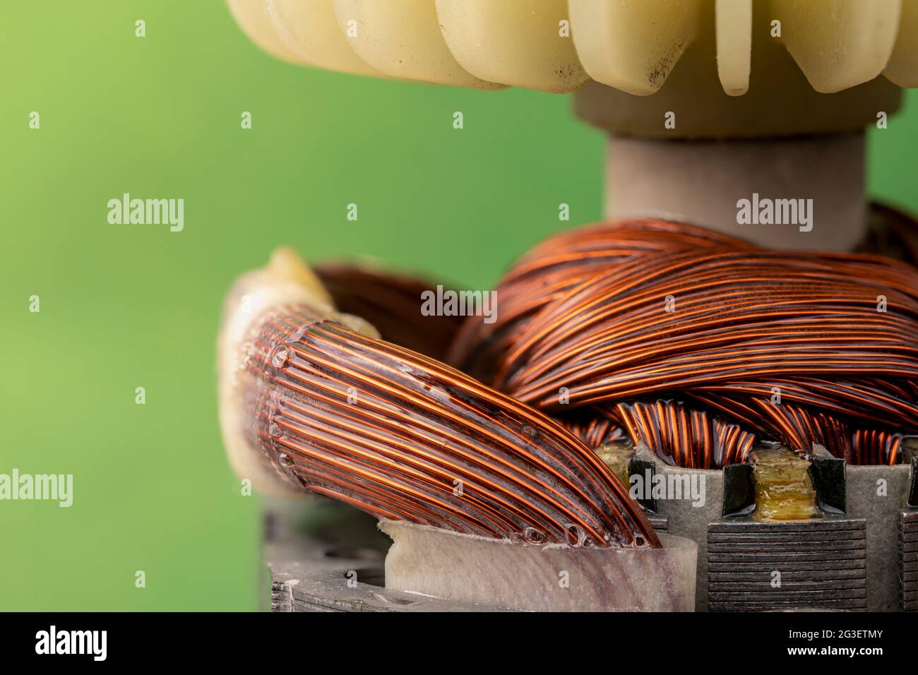 Cooling impeller on electric motor close up. Electric motor rotor Stock ...