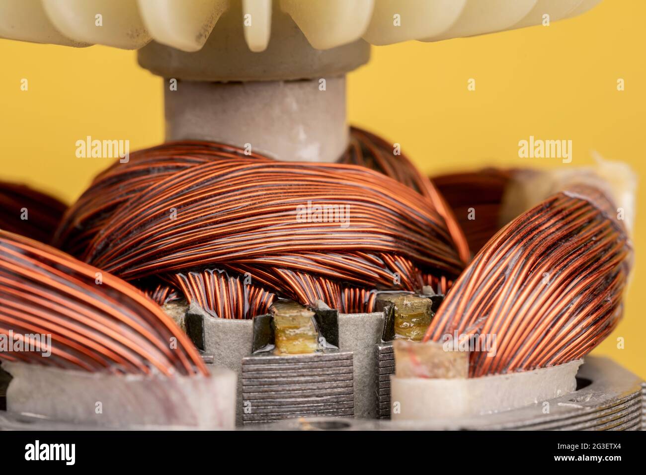 Cooling impeller on electric motor close up. Electric motor rotor Stock ...