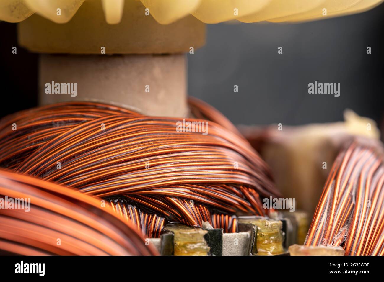 Cooling impeller on electric motor close up. Electric motor rotor Stock ...