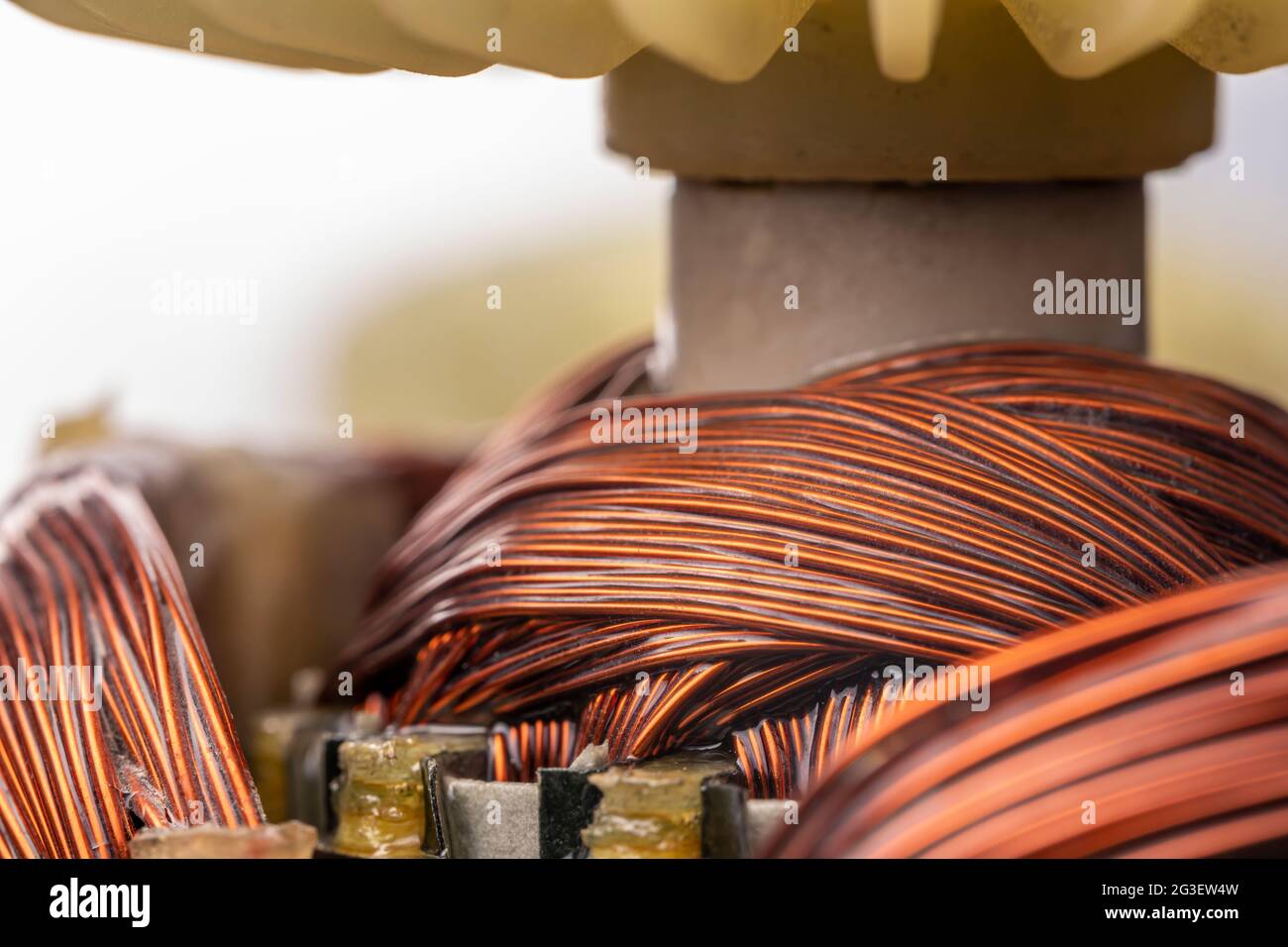 Cooling impeller on electric motor close up. Electric motor rotor Stock ...