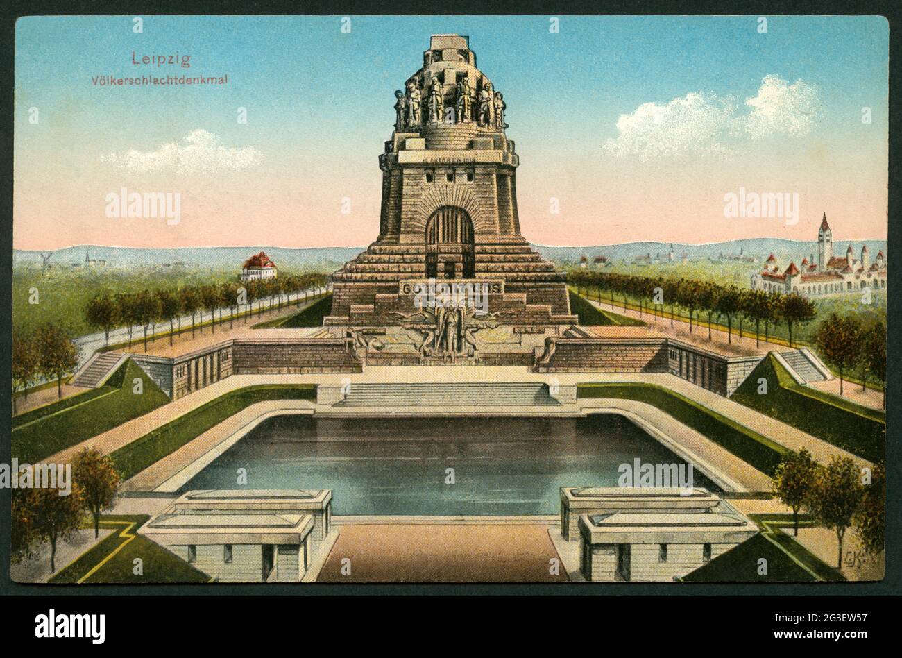 Germany, Saxony, Leipzig, monument to the Battle of the Nations, to the ...