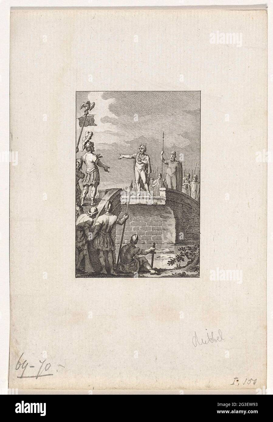 Civilis and Cerialis negotiate the demolished bridge, 70. Civilis and ...