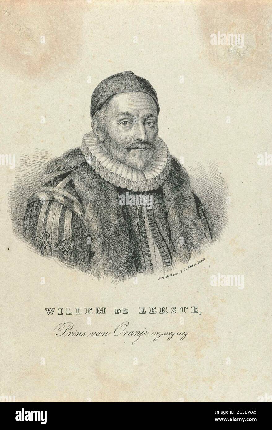 Portrait of Willem I, Prince of Orange. Portrait of Willem I. In the ...
