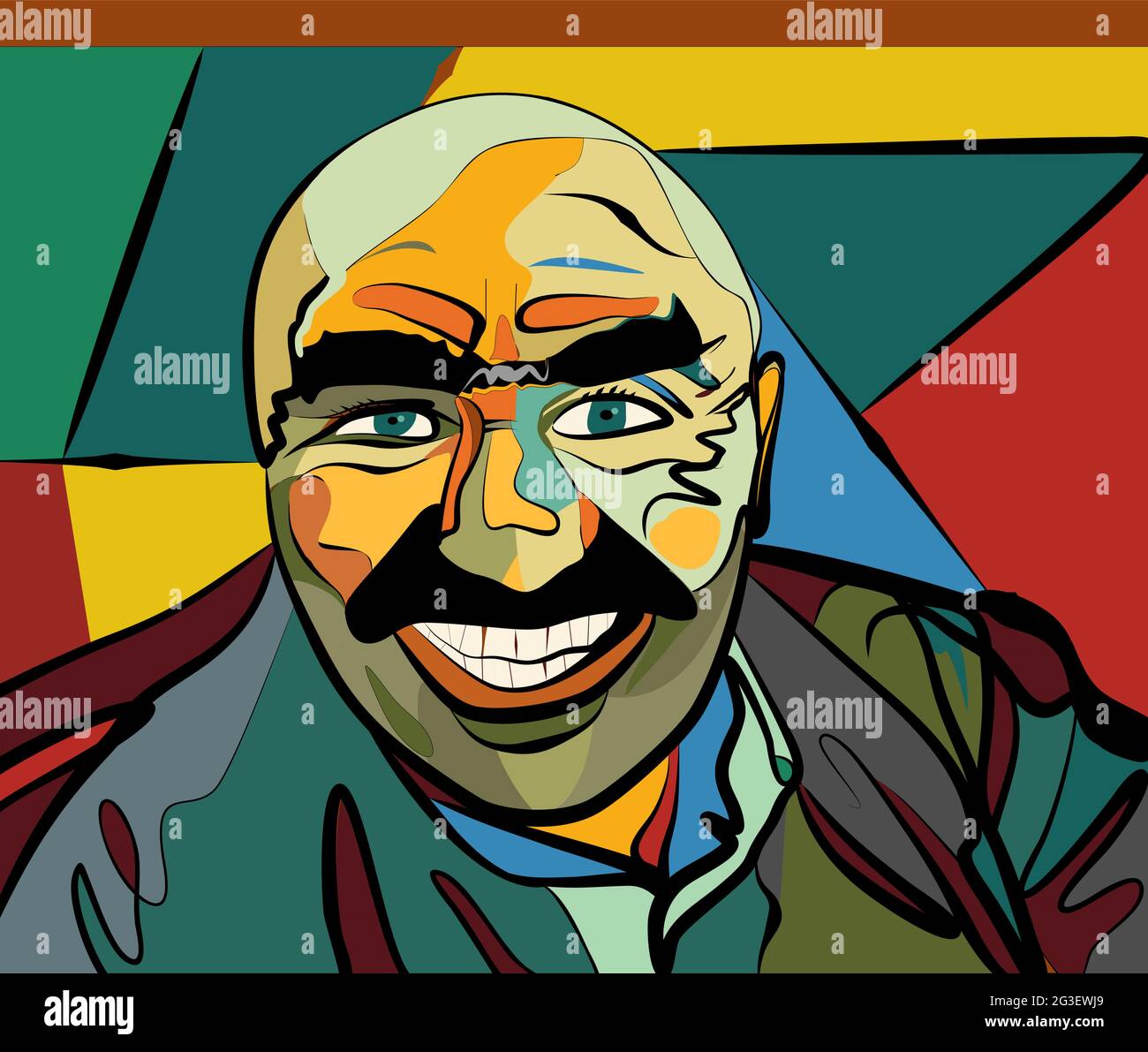 Laughing portrait Stock Vector Images - Alamy