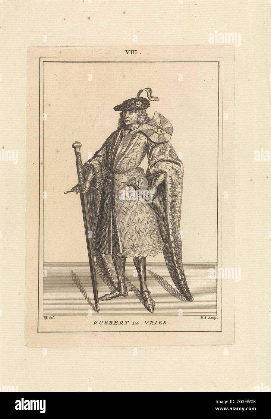 Portrait of Robrecht I Fries, Count of Flanders and Holland. Portrait ...