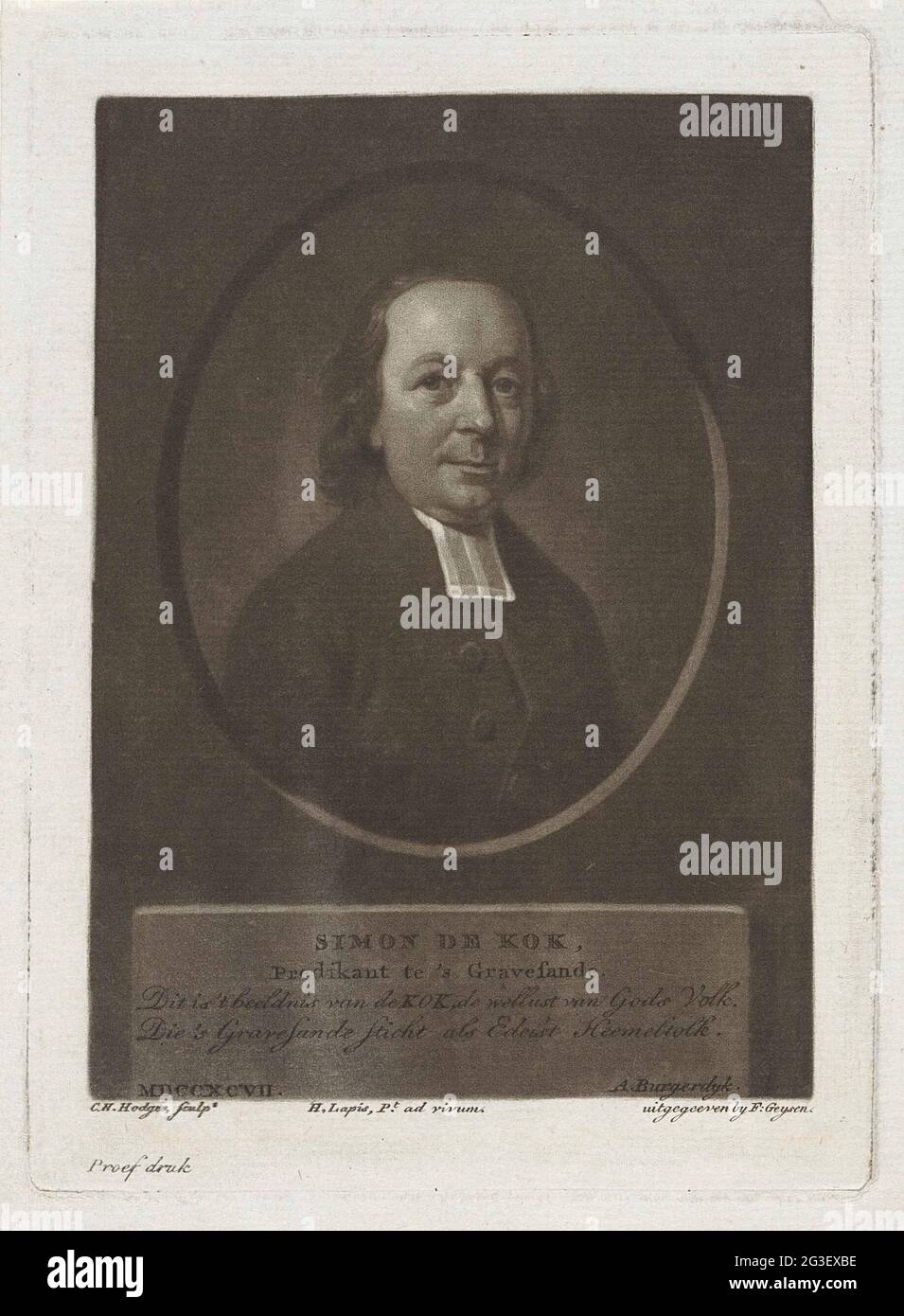 Portrait of the pastor Simon the cook Stock Photo - Alamy