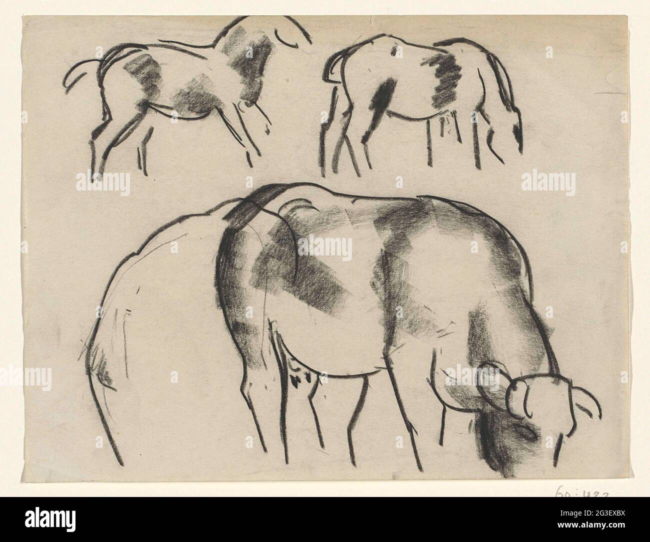 Rural cow sketch hi-res stock photography and images - Alamy