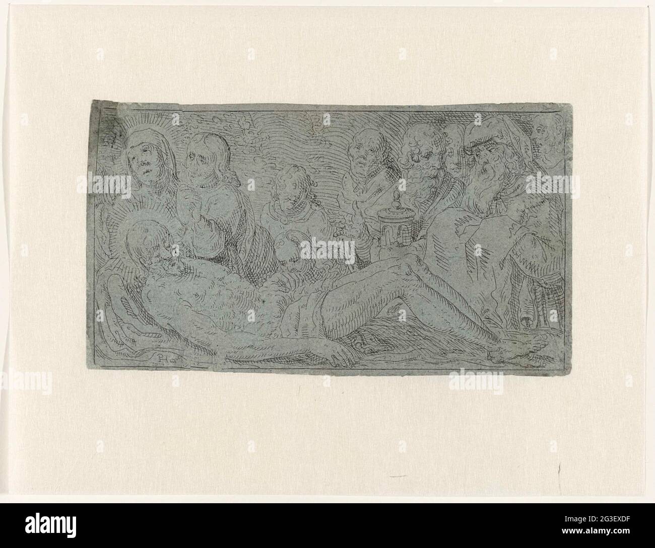 The Dead Christ with Mary and Mourning Disciples Stock Photo - Alamy