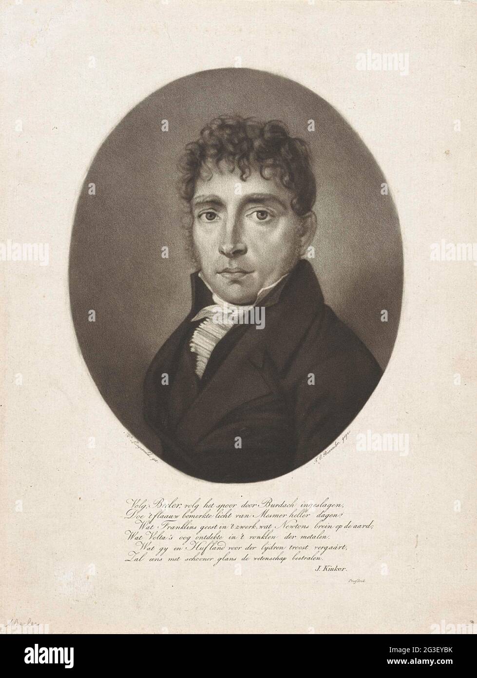 Portrait of A. Beeler. Portrait of A. Beeler, pharmacist and chemist in ...