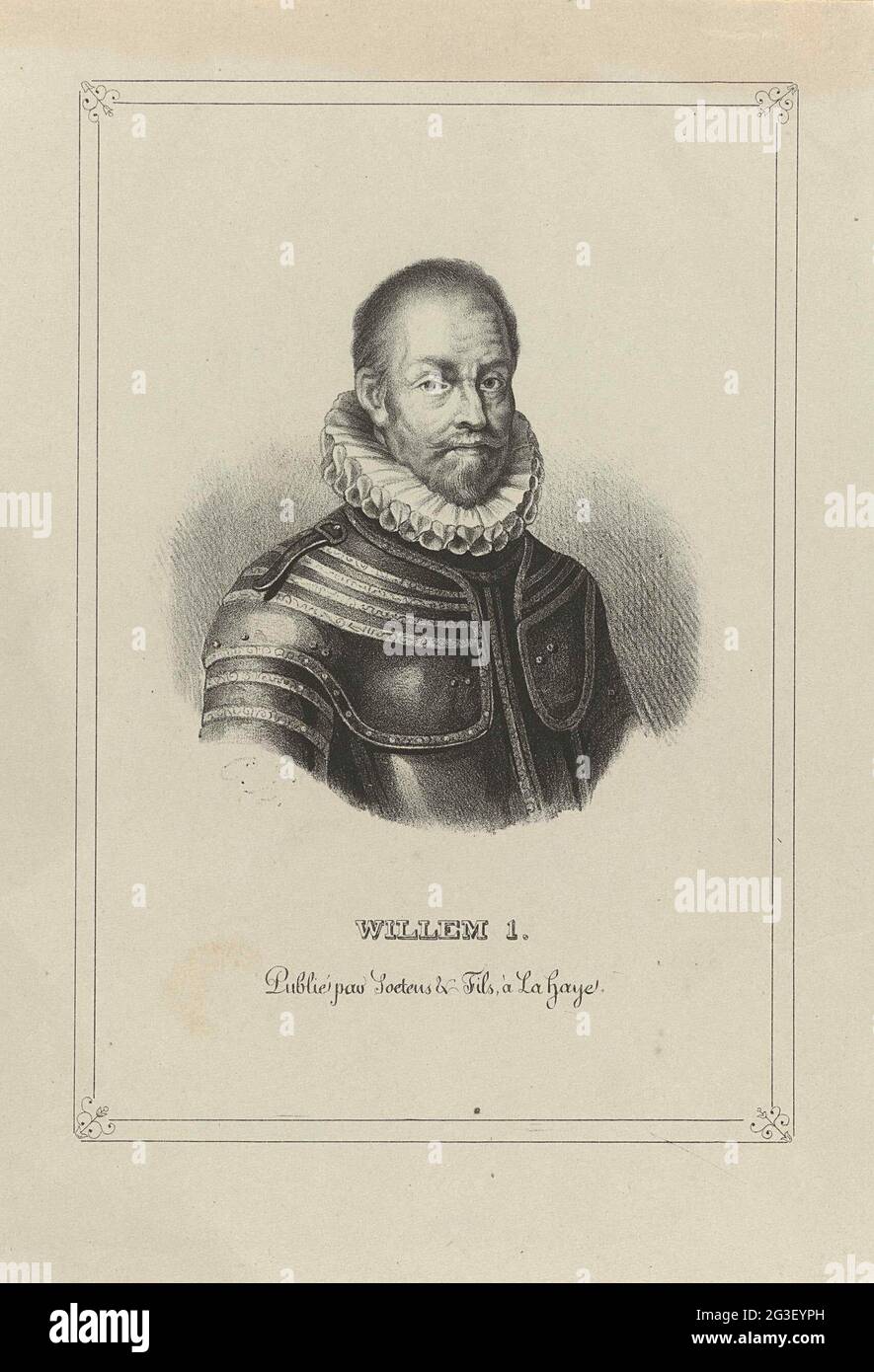 Portrait of Willem I, Prince of Orange. Portrait of Willem I in an ...