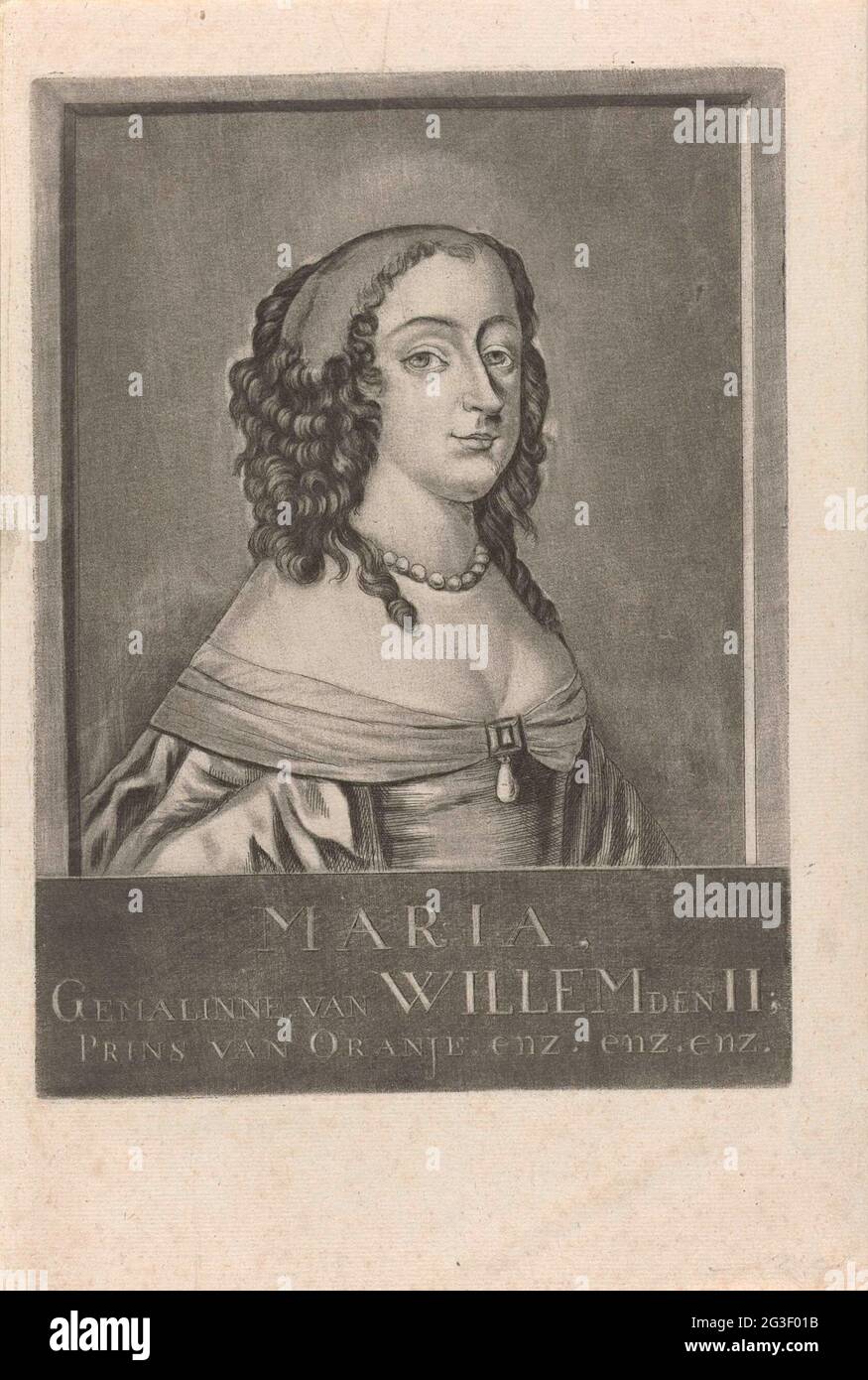 Portrait of Maria Henrietta Stuart. Portrait of Maria Henrietta. In the ...