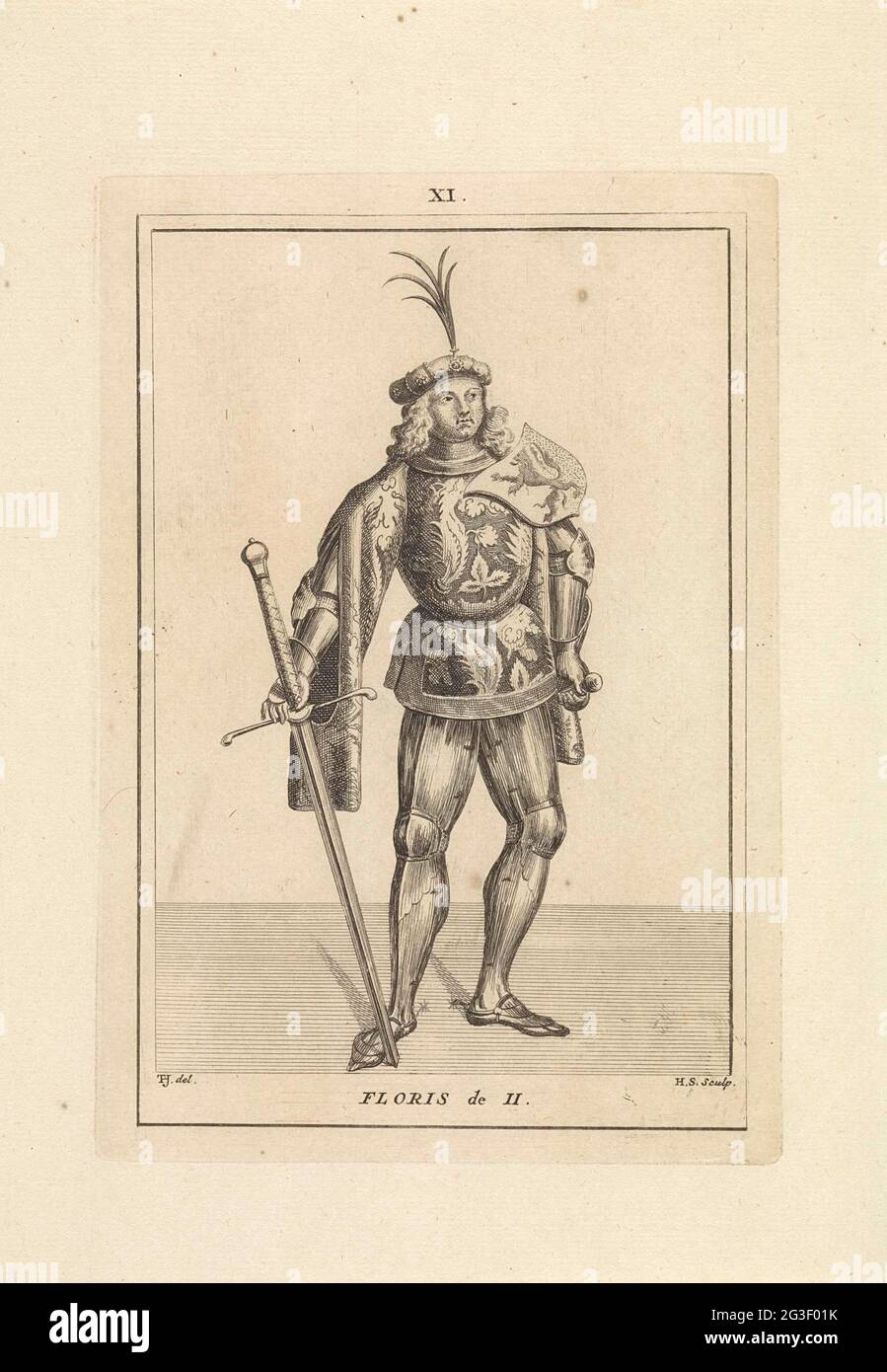 Portrait of Floris II, Count of Holland. Portrait of Floris II, Count ...