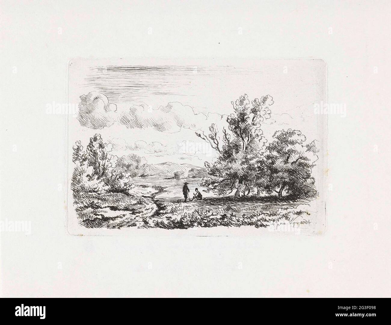 Two figures under tree hi-res stock photography and images - Alamy