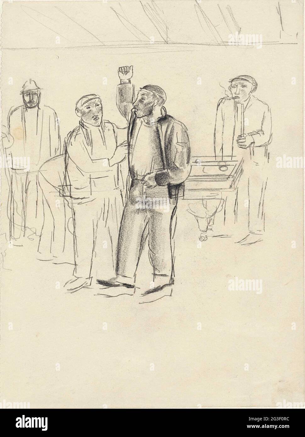 Argumenting men at a billiards Stock Photo - Alamy