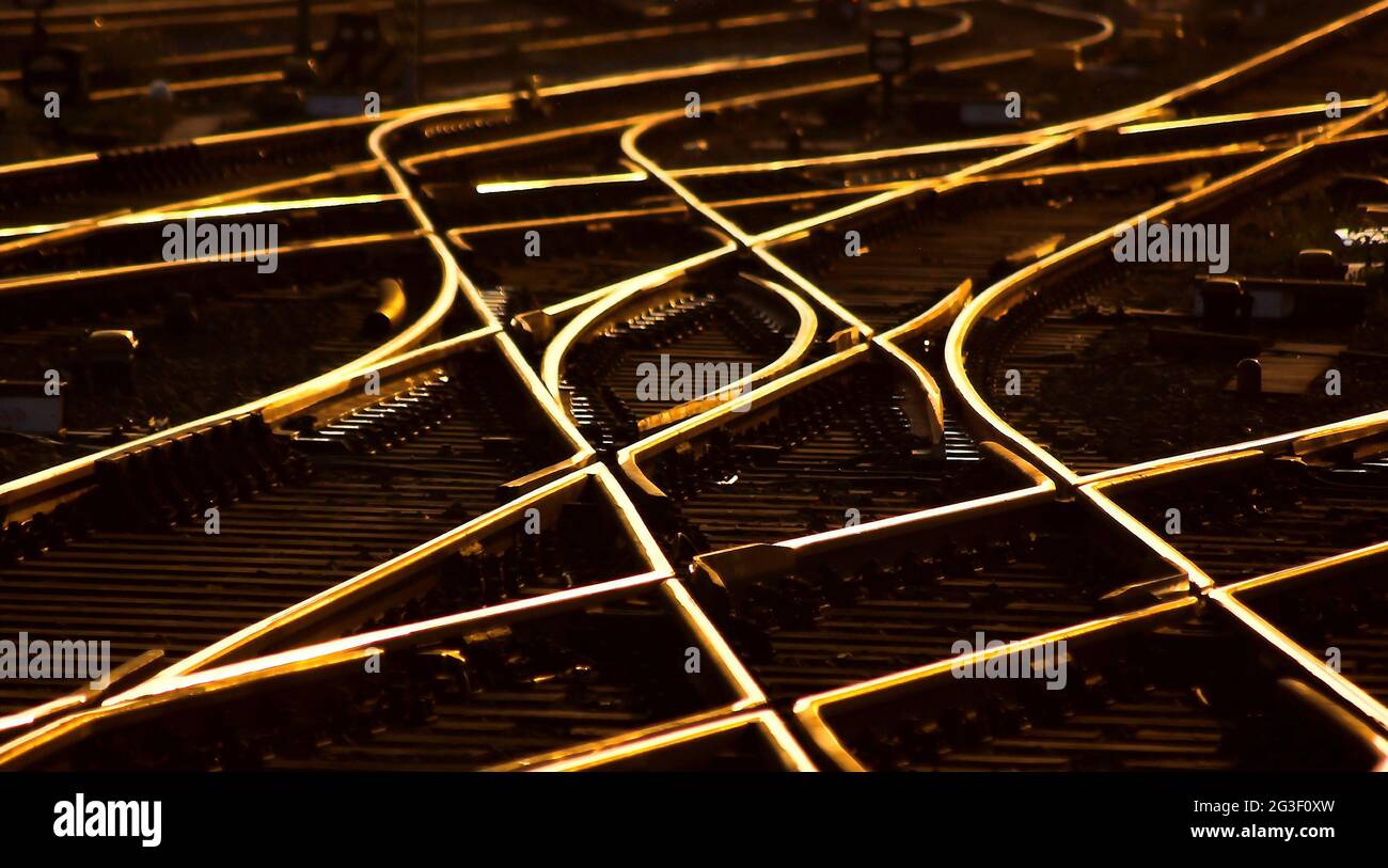 Railroad switch set hi-res stock photography and images - Alamy