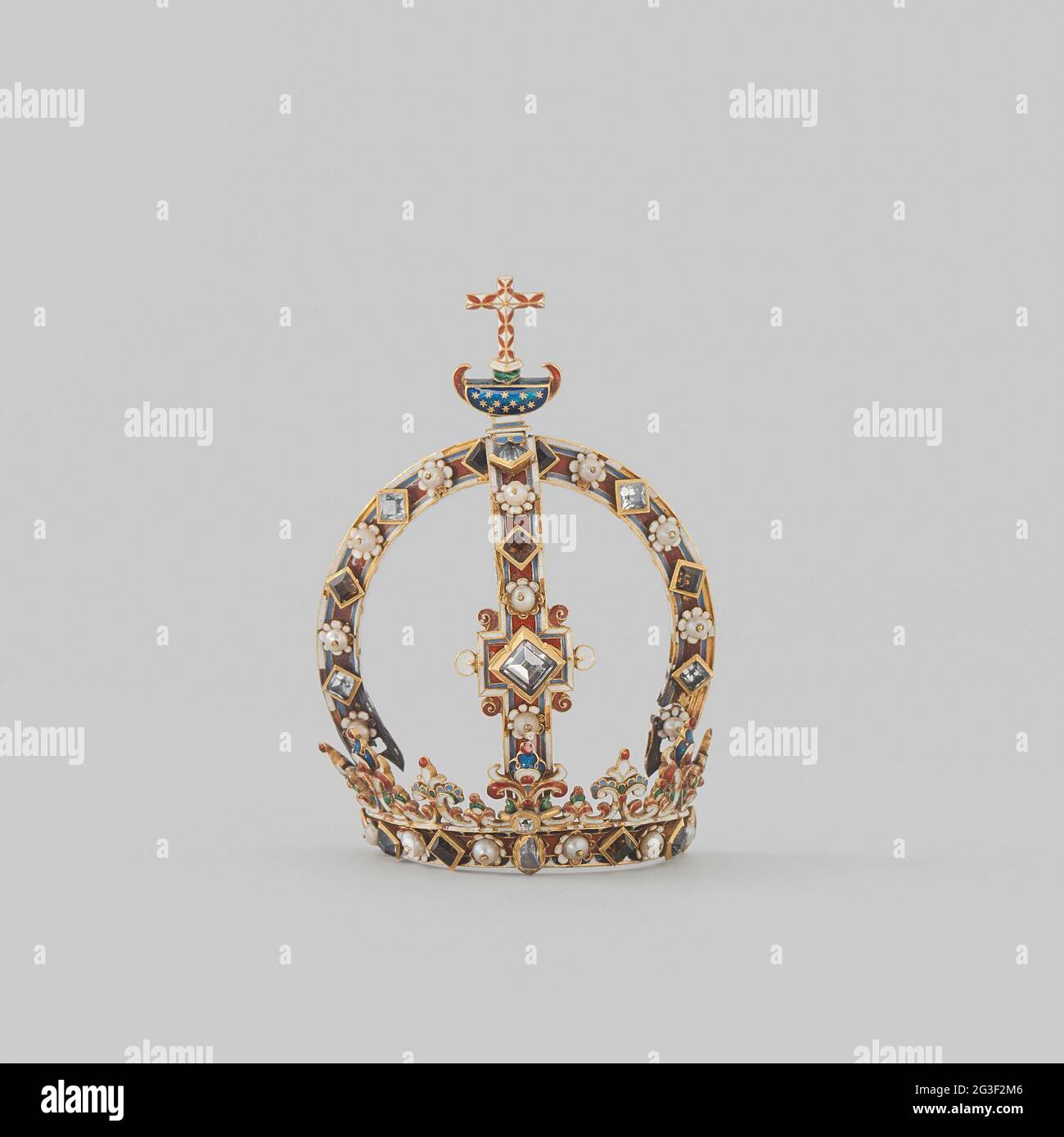 Christ's crown. Half crown of a Christ image, from gold and email ...
