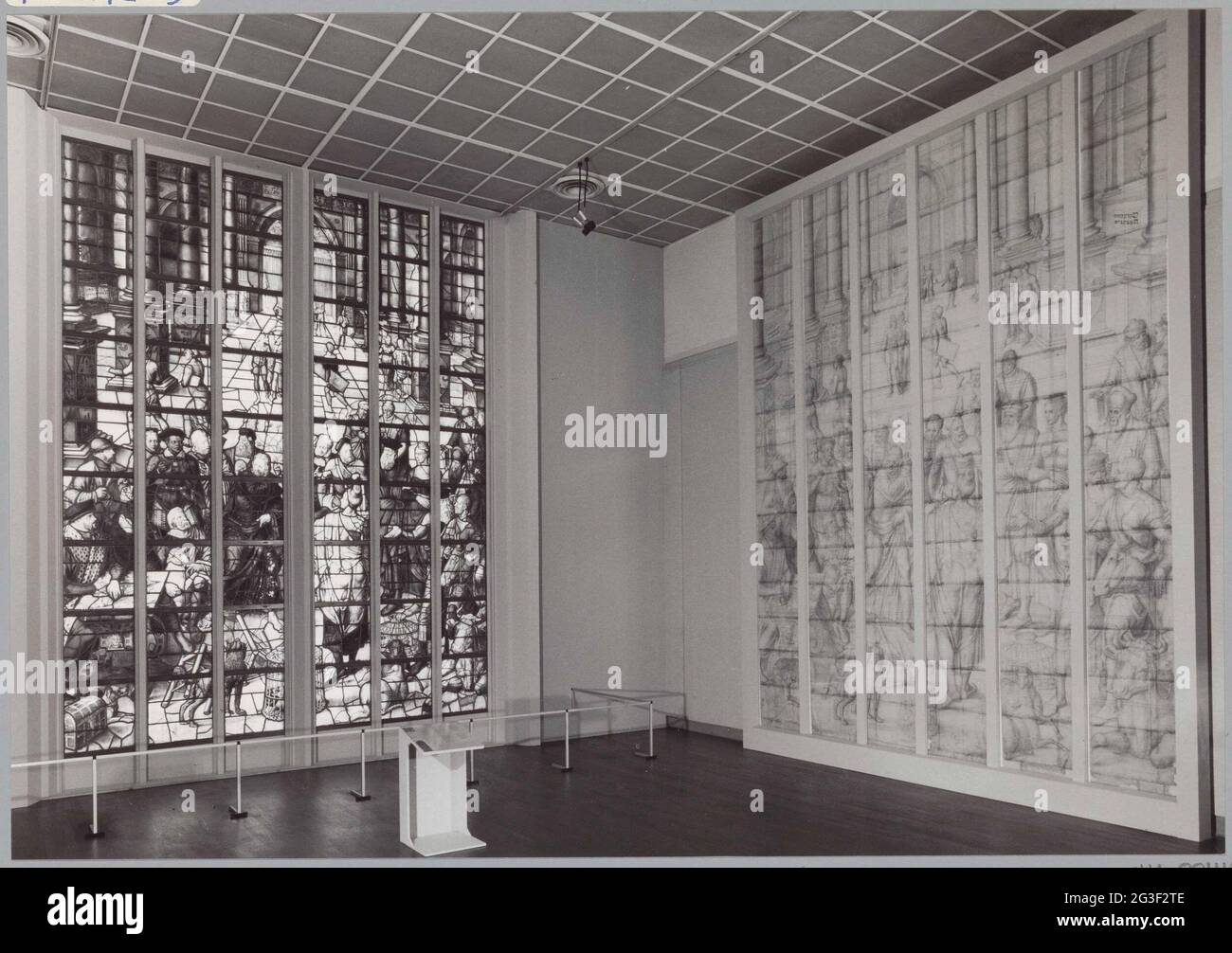 Stained glass windows from the Sint Janskerk in Gouda and the cartons ...