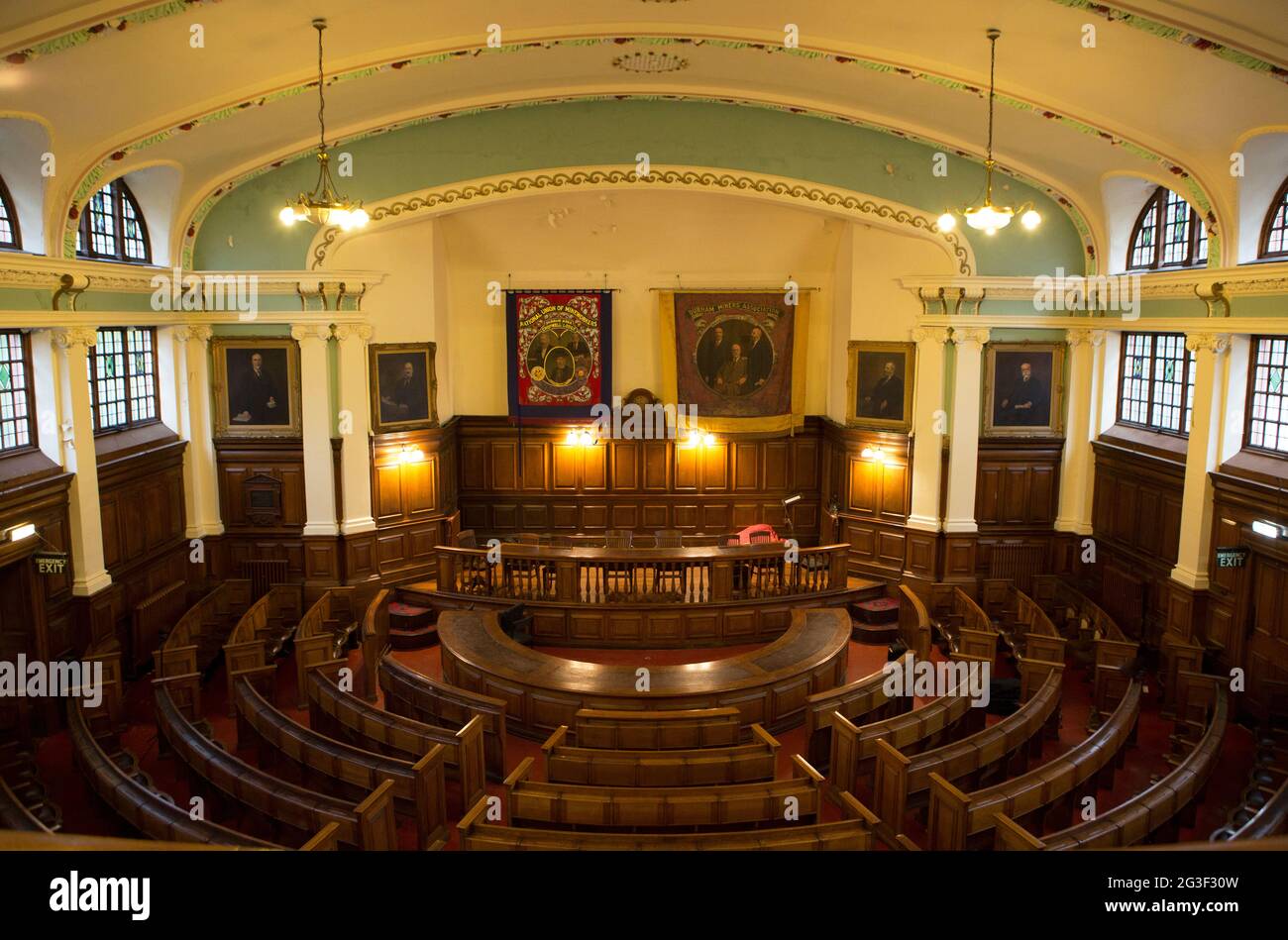 The Durham Miners Hall (the Pitmans Parliament) at Redhills, the home ...