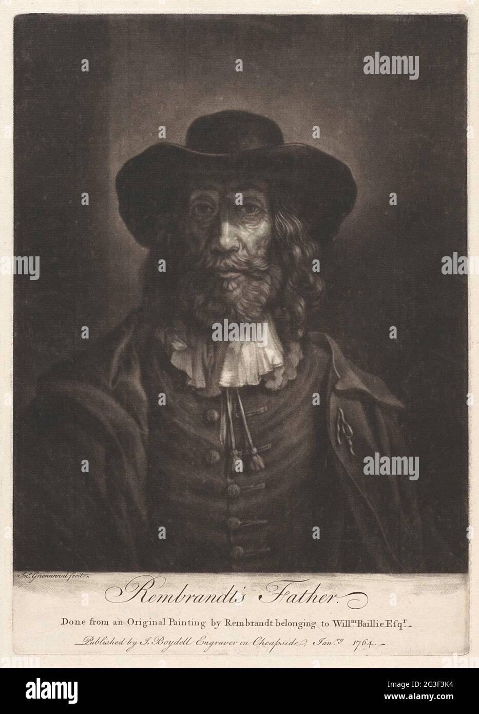 Portrait of an old man, possibly harmen Gerritsz van Rijn; Rembrandt's ...