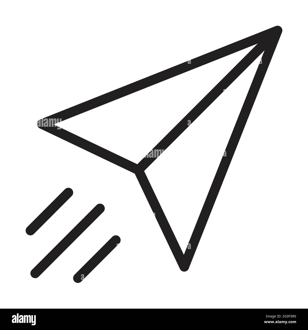 Paper plane icon vector send message logo for graphic design, logo, web ...