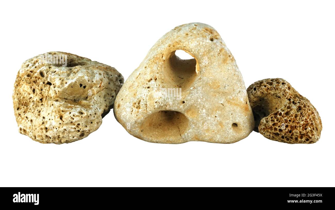 Three stone with holes Stock Photo - Alamy
