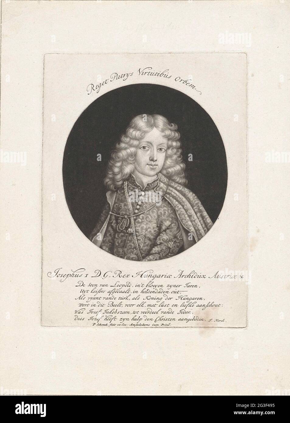 Portrait of emperor Jozef I at a young age. Portrait of Jozef I ...