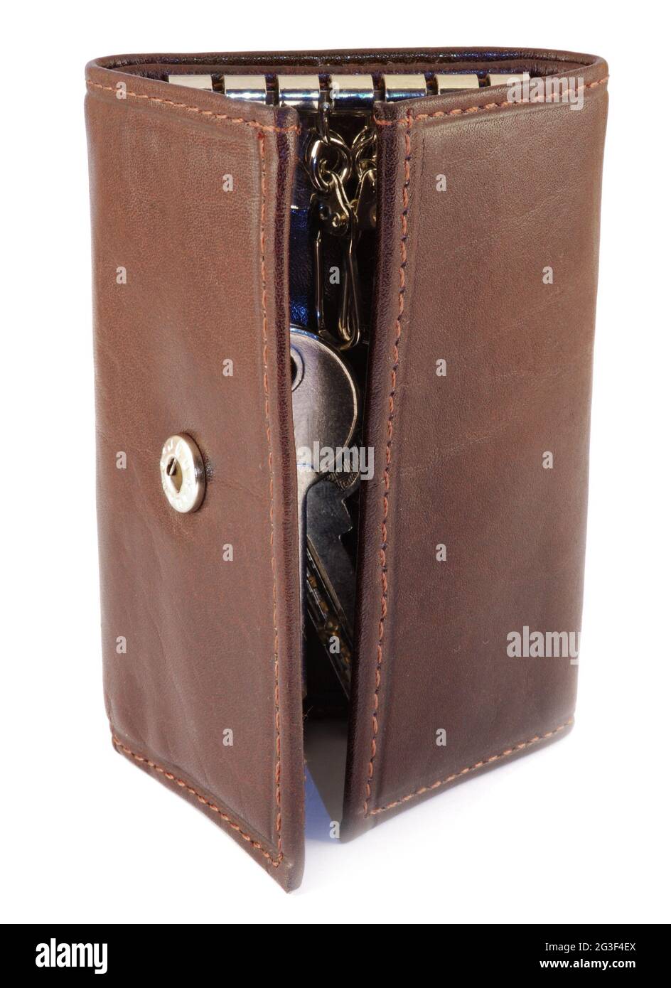 Leather key holder Stock Photo - Alamy