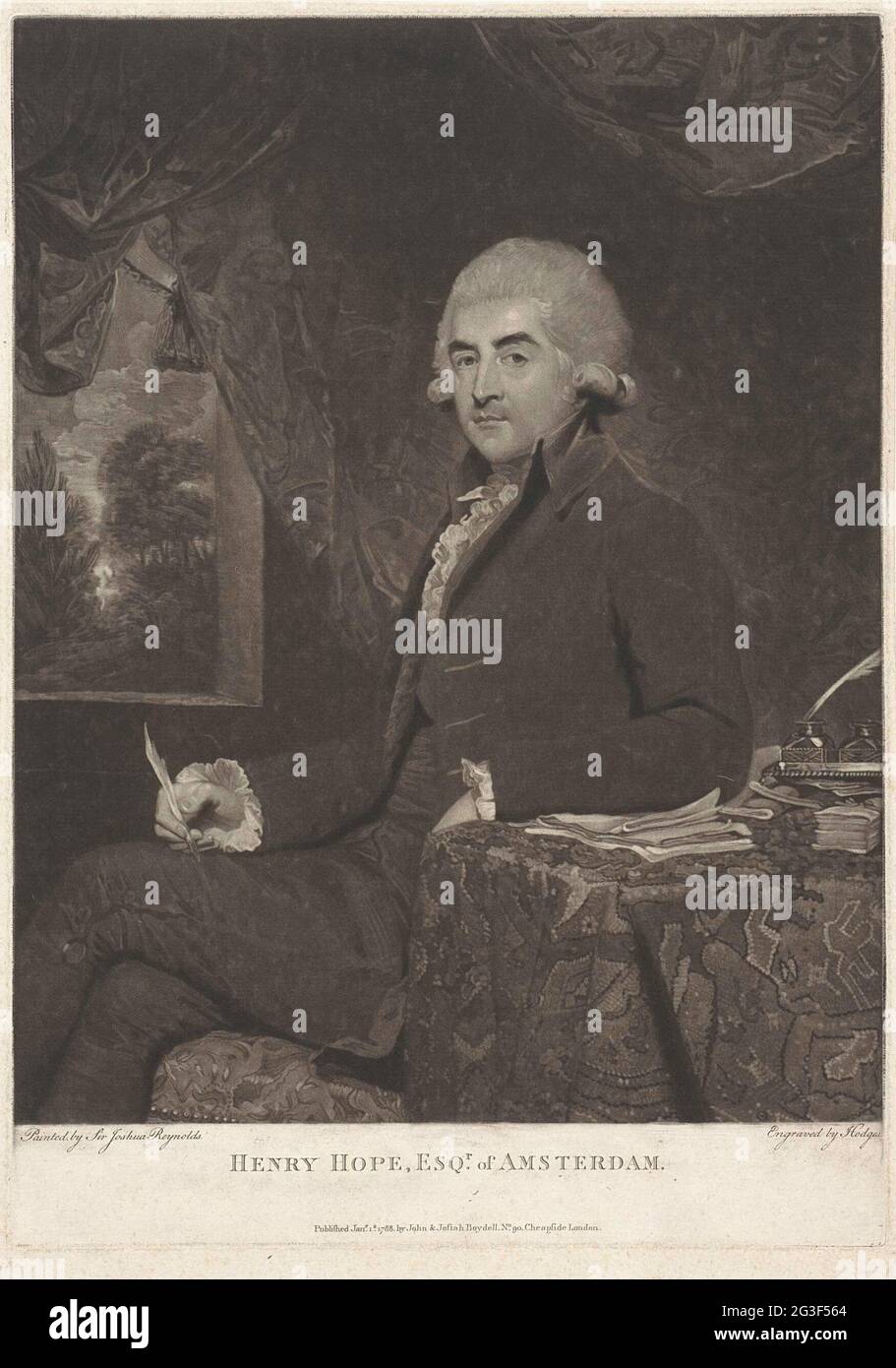 English banker henry hope sitting hi-res stock photography and images ...