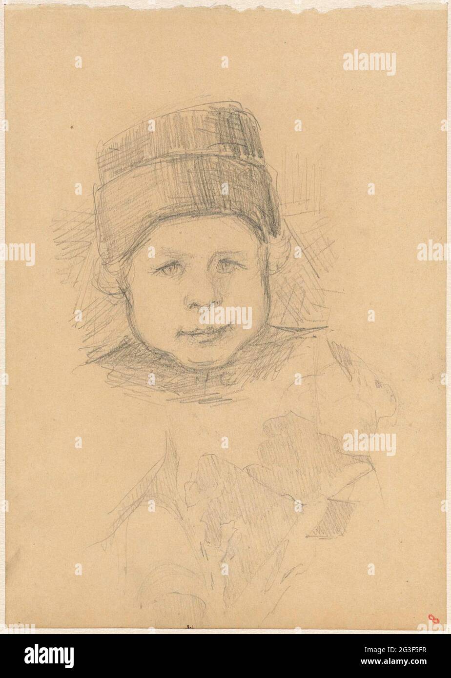Head of a little boy and sketches Stock Photo - Alamy