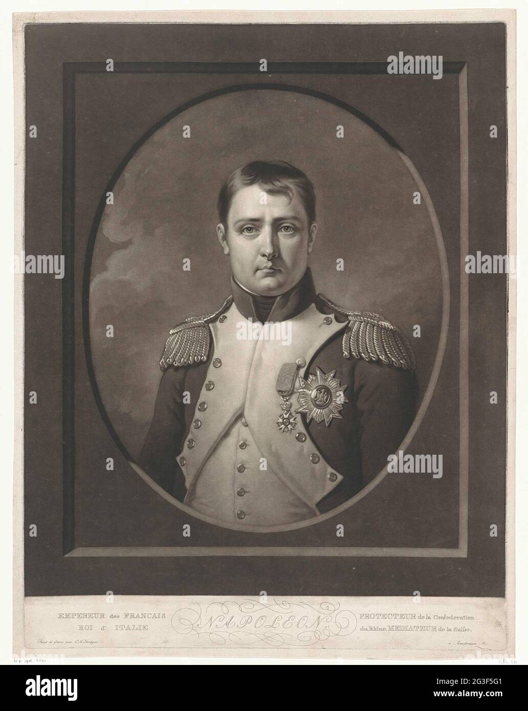 Portrait of Napoleon I Bonaparte. Portrait bust of Napoleon I Bonaparte ...