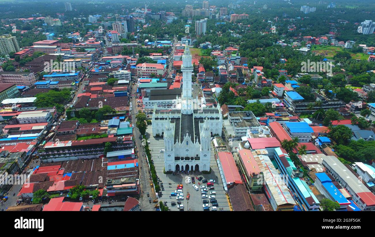 aerial view of kerala india click location kochi Stock Photo - Alamy
