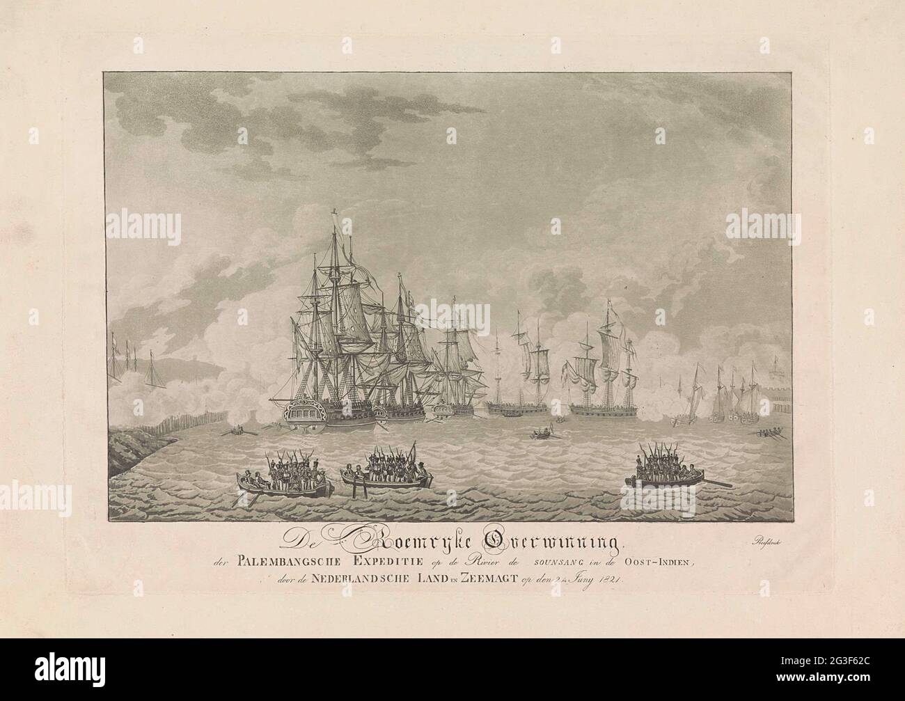 Victory over palembang, 1821; The glorious victory of the Palembangsche ...