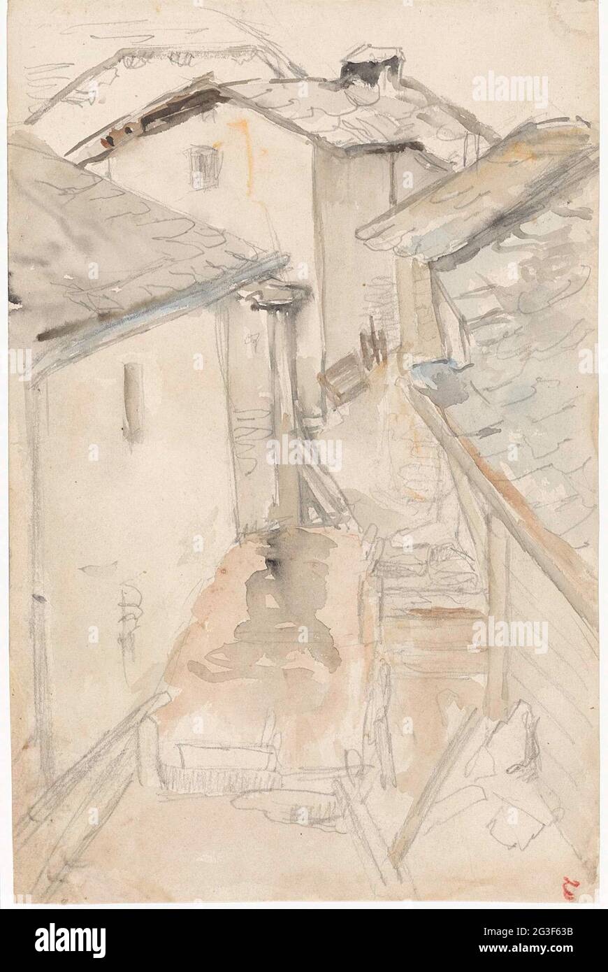 Narrow ancient passageway between hi-res stock photography and images ...