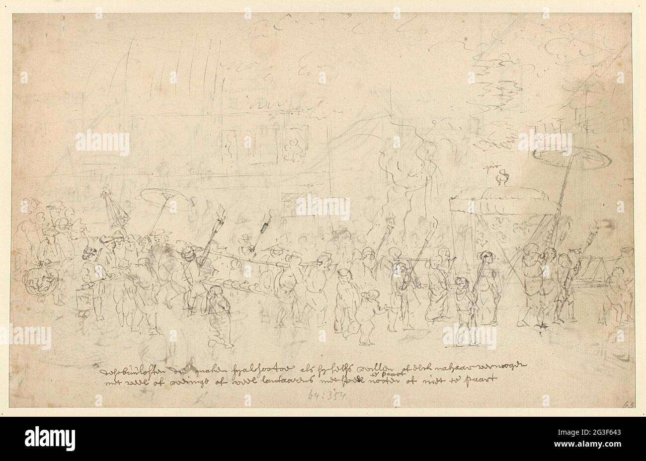 Wedding procession; Travel sketches made in India Stock Photo - Alamy