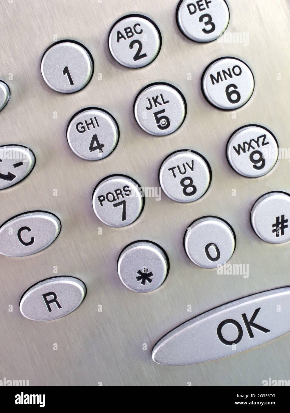Telephone keypad 02 Stock Photo - Alamy