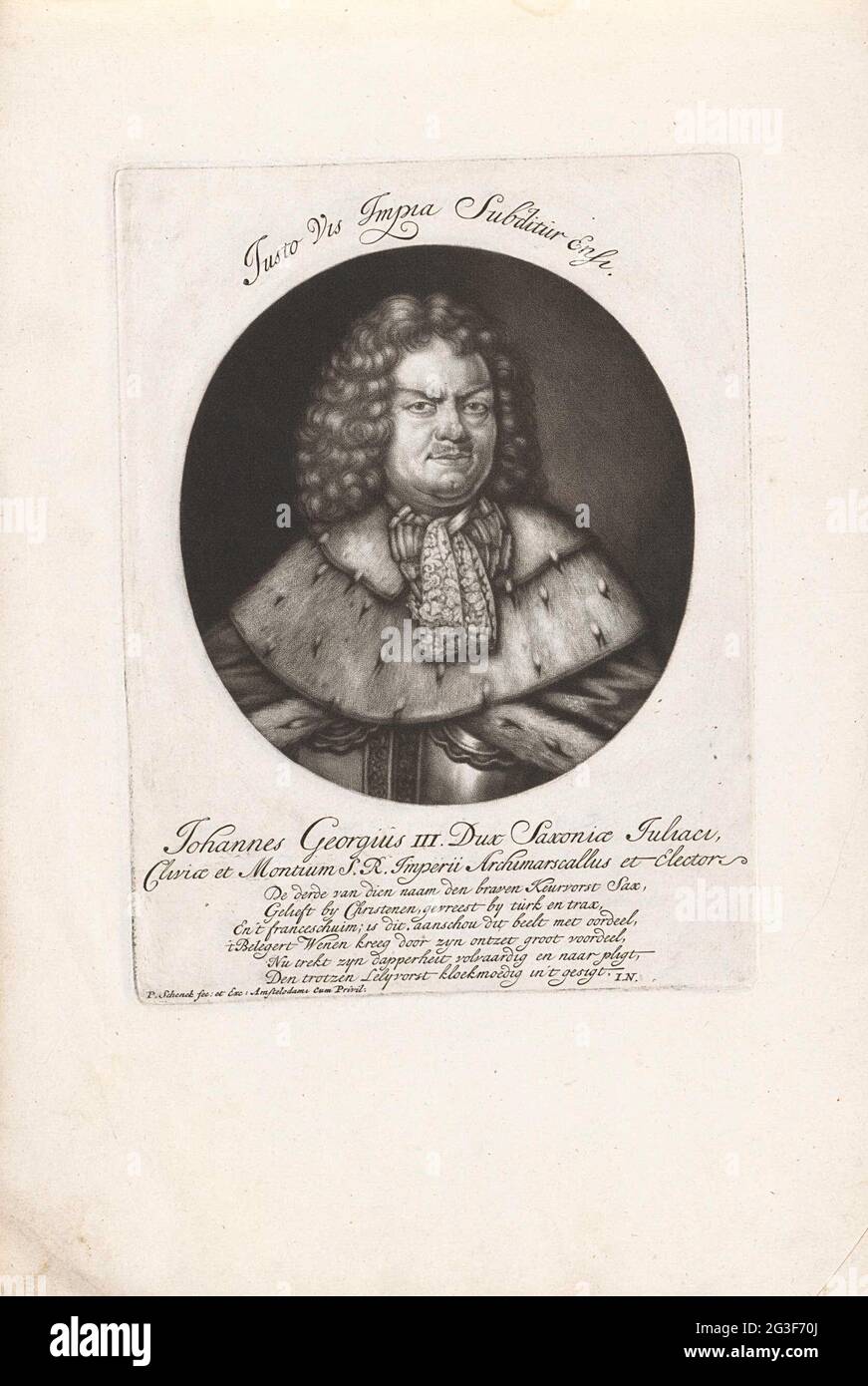 Portrait of Johan Georg III of Saxony; Preceding portraits and their ...
