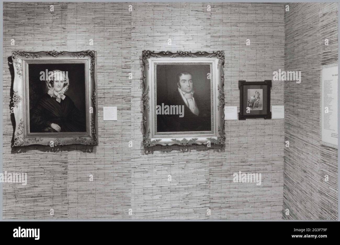 Portraits of Herman Willem Daendels and his wife for a wall-covered ...