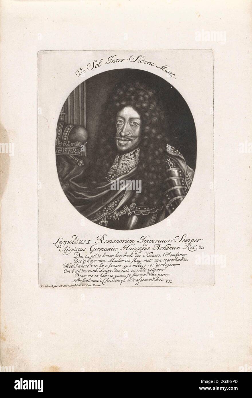 Portrait of emperor Leopold I; Preceding portraits and their family ...