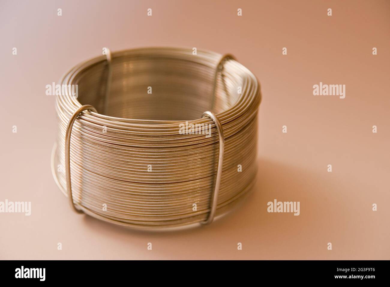 Wire on white background Stock Photo - Alamy