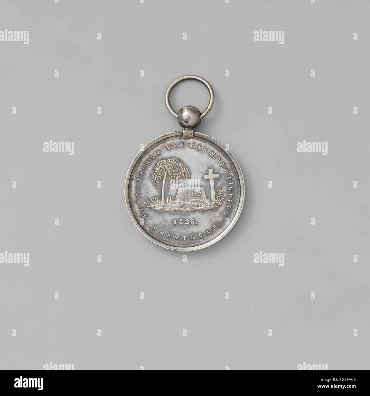 Society of Mercy in Amsterdam. Silver medal to wear eye and carrying ...