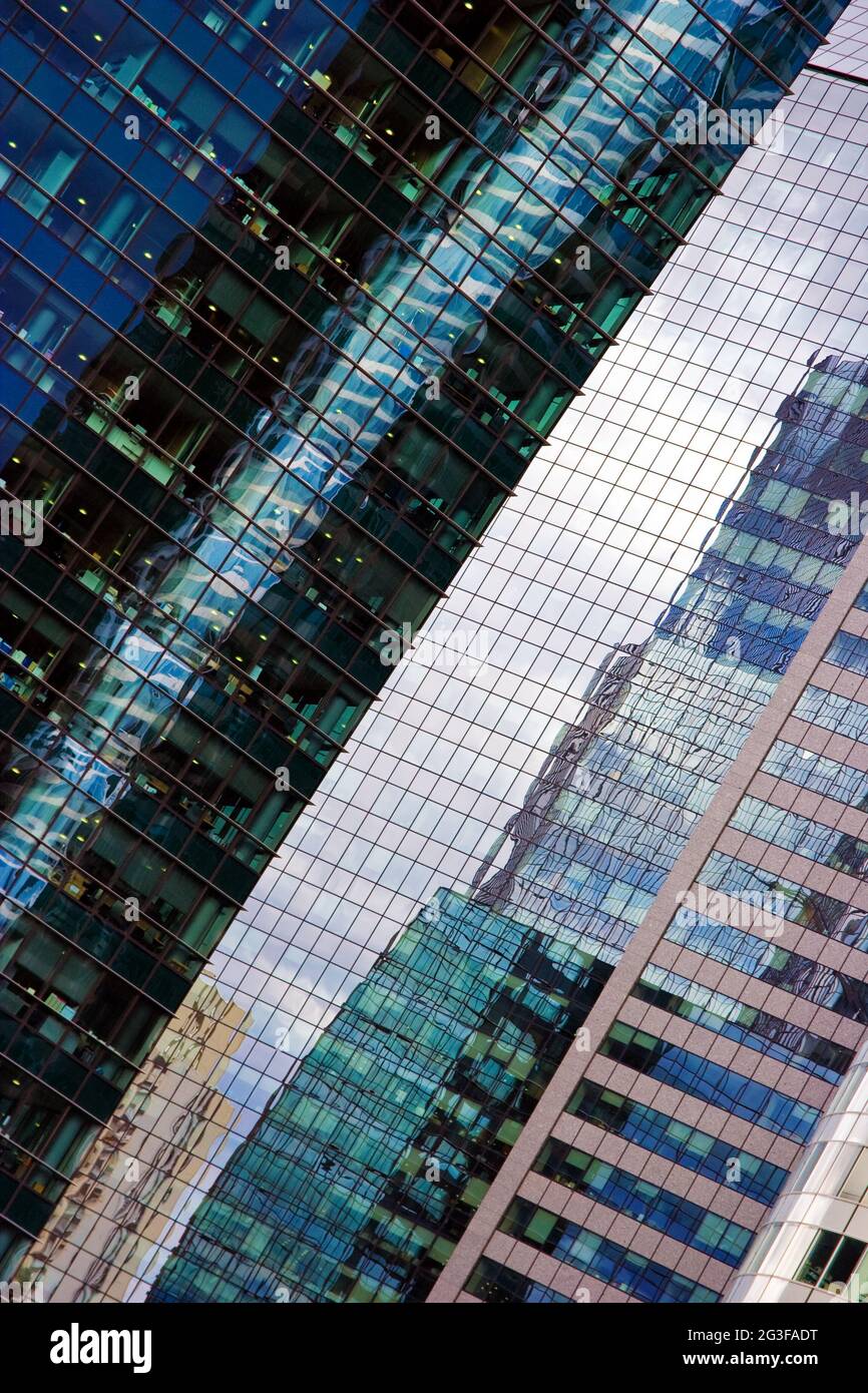 Reflections on skyscraper's windows Stock Photo - Alamy