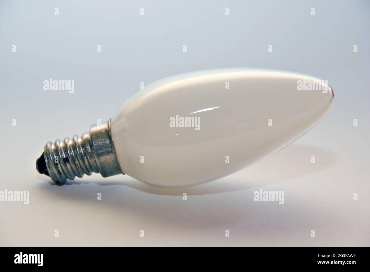 Light buld on white background Stock Photo - Alamy
