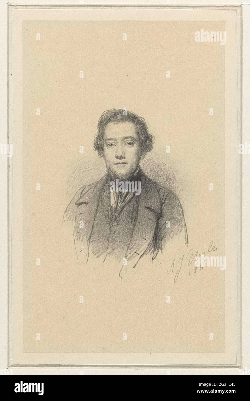 Portrait of Johannes Franciscus Hoppenbrouwers Stock Photo - Alamy