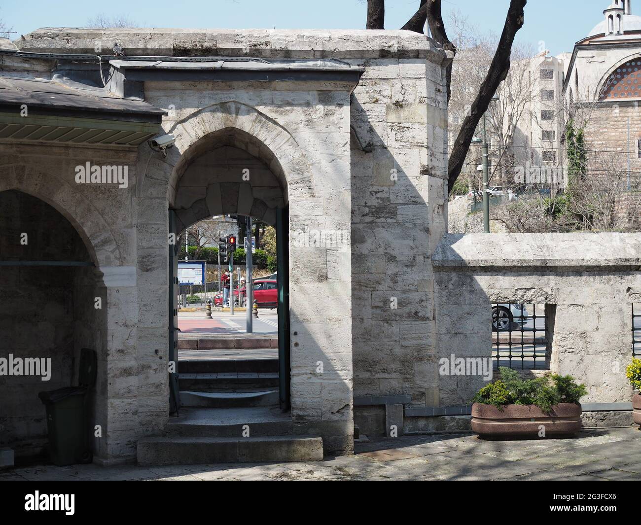 The Gates of Kılıc Ali Pasha Mosque made by several stones in Istanbul ...