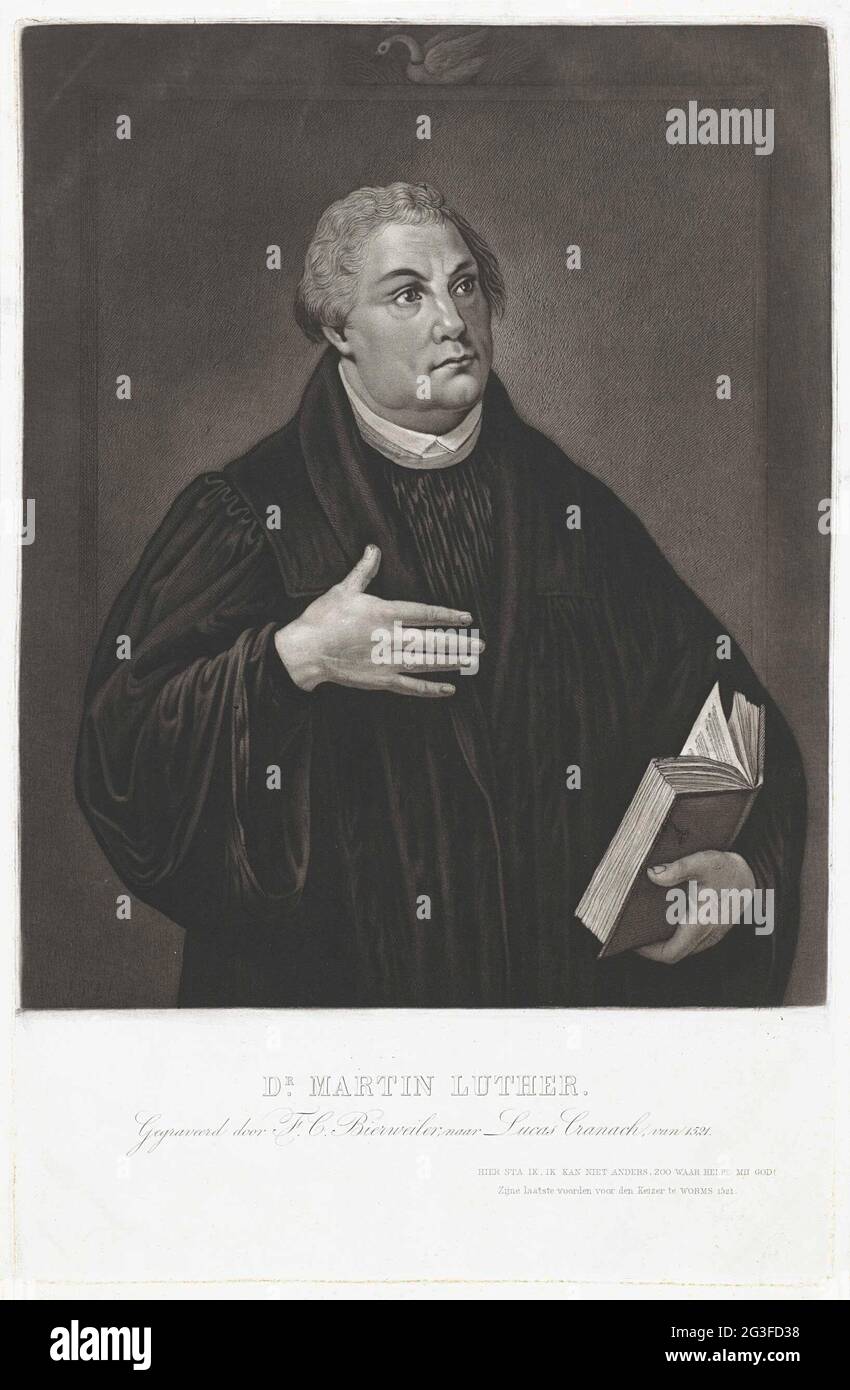 Portrait of Martin Luther Stock Photo - Alamy